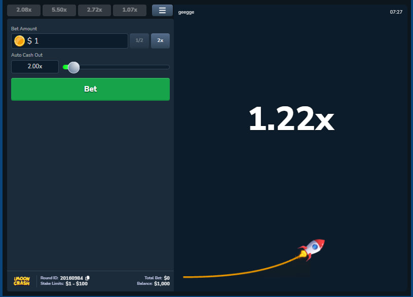 iMoon Crash (iMoon) Slot Review & Demo - Respinix