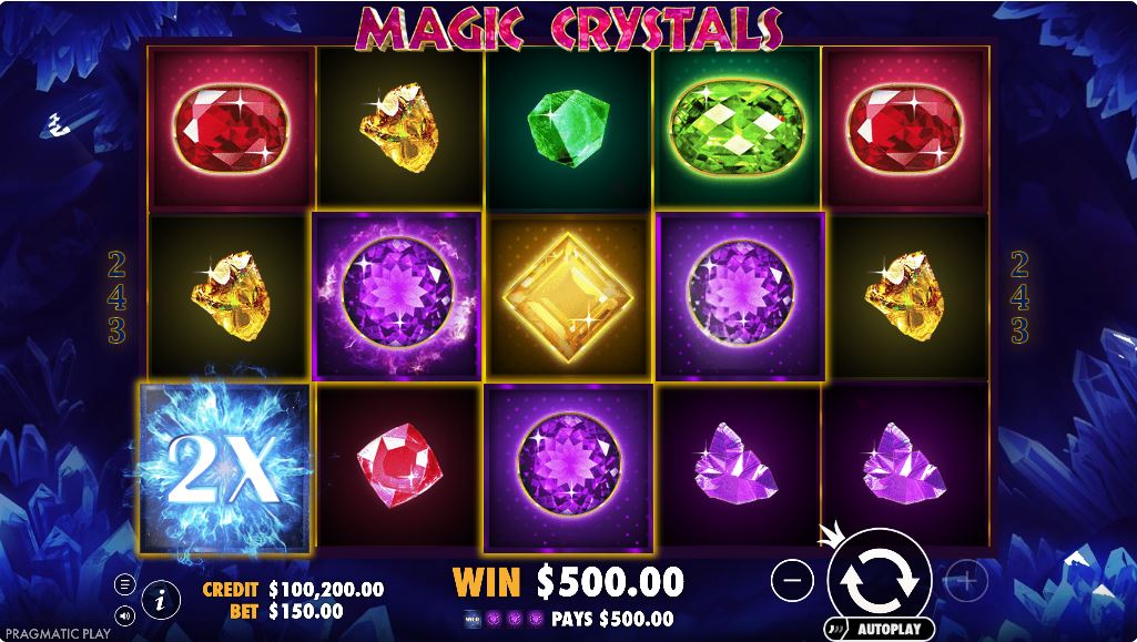 Magic Crystals Demo » 243 Ways & Free Spins Game | Respinix