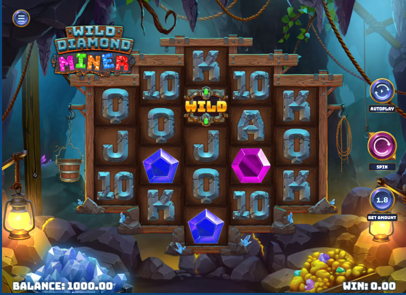 Wild Diamond Miner (Genesis Gaming) Slot Review & Demo - Respinix