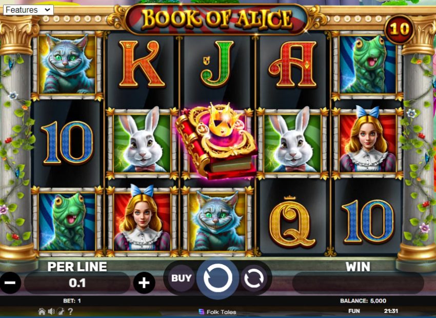 Book of Alice (Spinomenal) Slot Review & Demo - Respinix