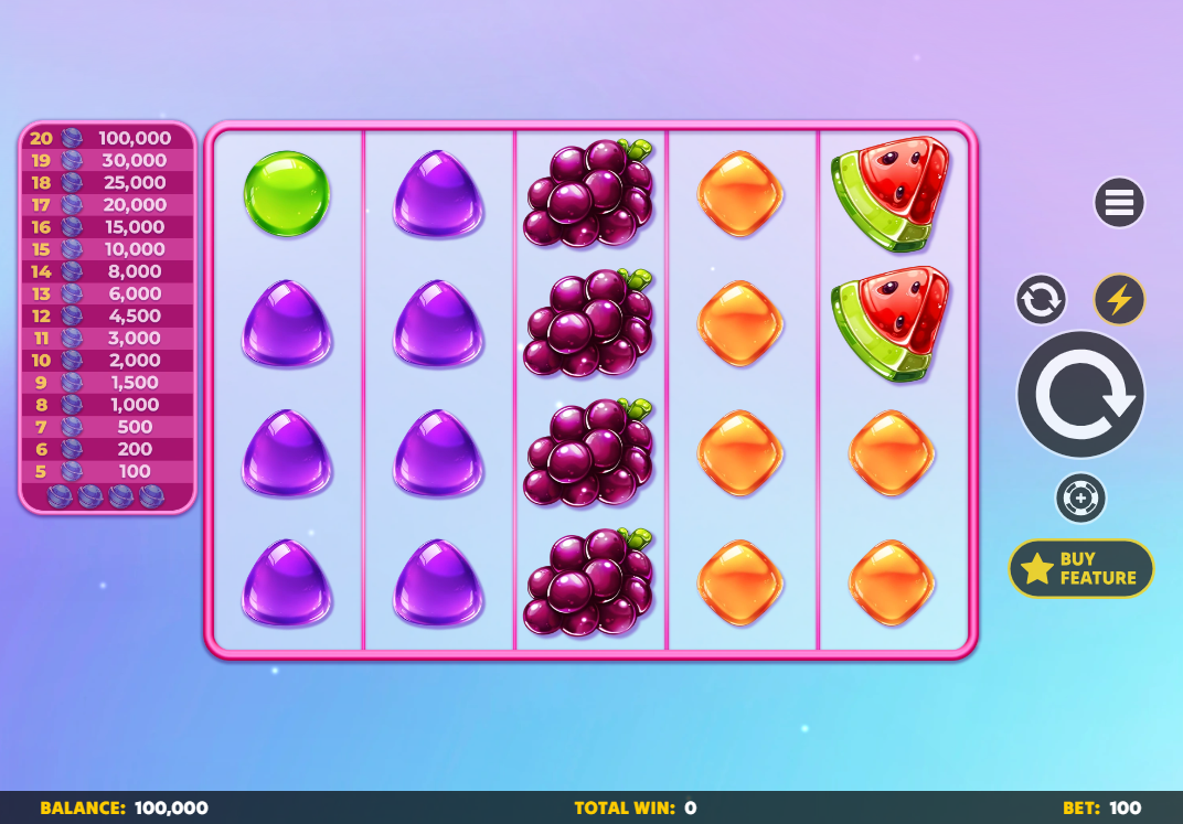 20 Sweet Candies & Fruits: Play Free Demo Slot with 96.10% RTP