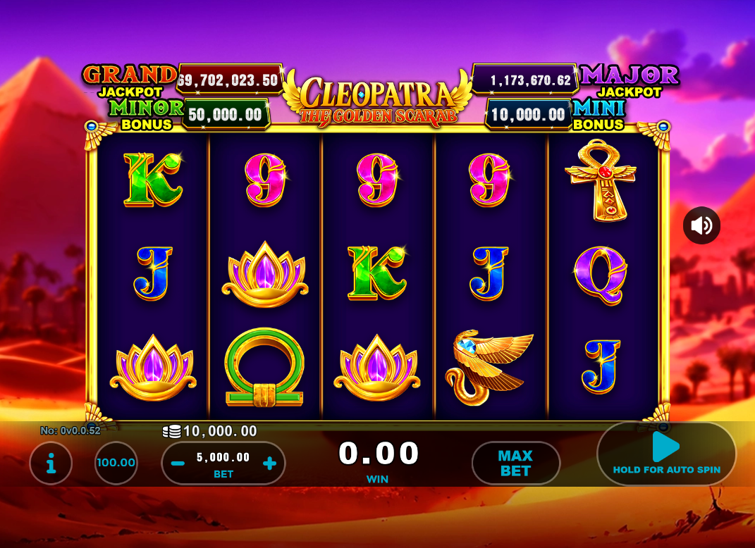 Cleopatra The Golden Scarab Demo | Play Free GMW Egyptian Slot