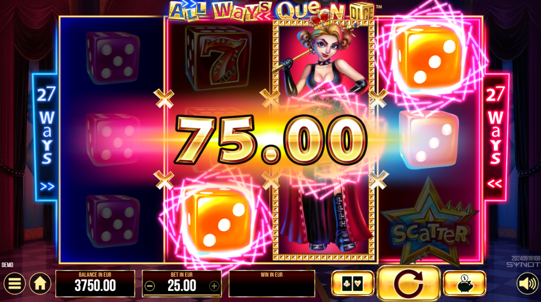 All Ways Queen Dice: Play Demo | SYNOT Games Slot Review - Respinix
