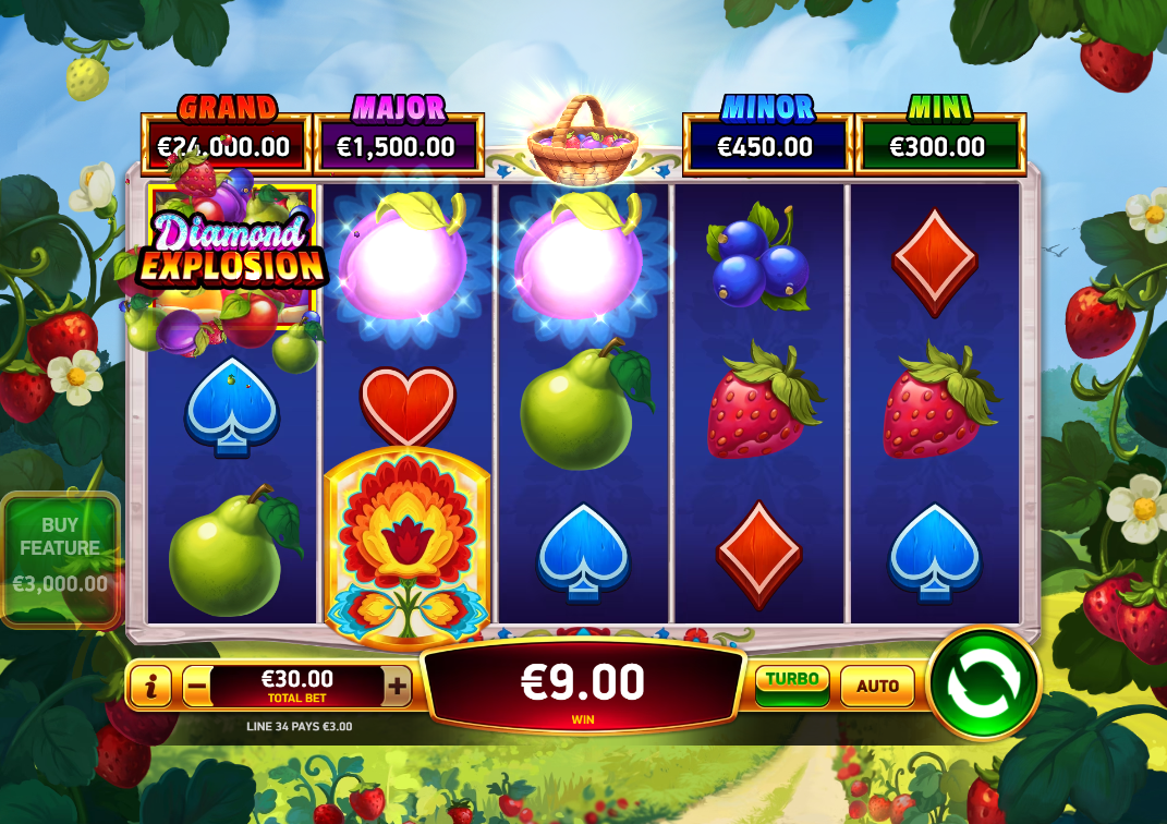 Diamond Explosion Polish Fruits Slot | RubyPlay Review - Respinix