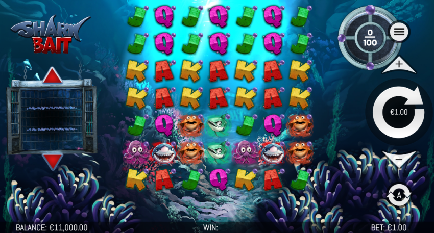 Shark Bait Demo | Play Free 7x7 Cluster Pays Slot by HungryBear