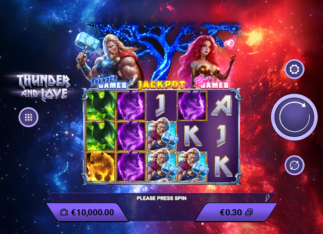 Thunder Love Slot Demo | Free Play with Magic Runes Collection