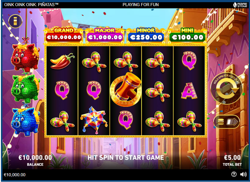 Oink Oink Oink: Piñatas (Rarestone Gaming) Slot Review & Demo - Respinix