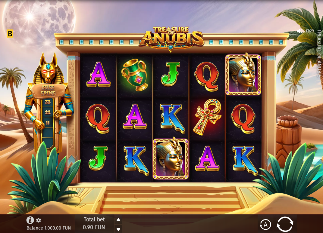 Treasure of Anubis Slot | Play Demo by BGaming | 97.13% RTP