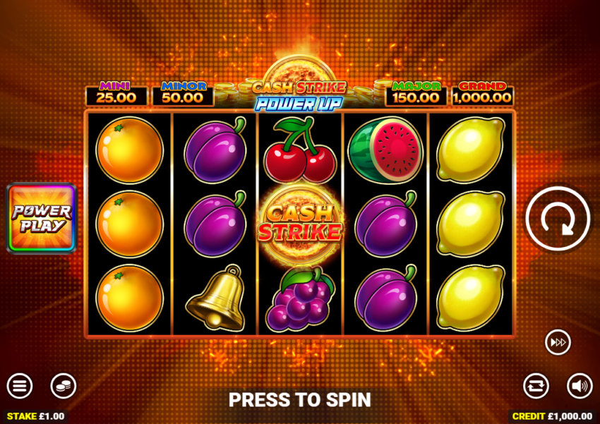 Cash Strike Power Up Slot (Blueprint Gaming) | Free Demo Play