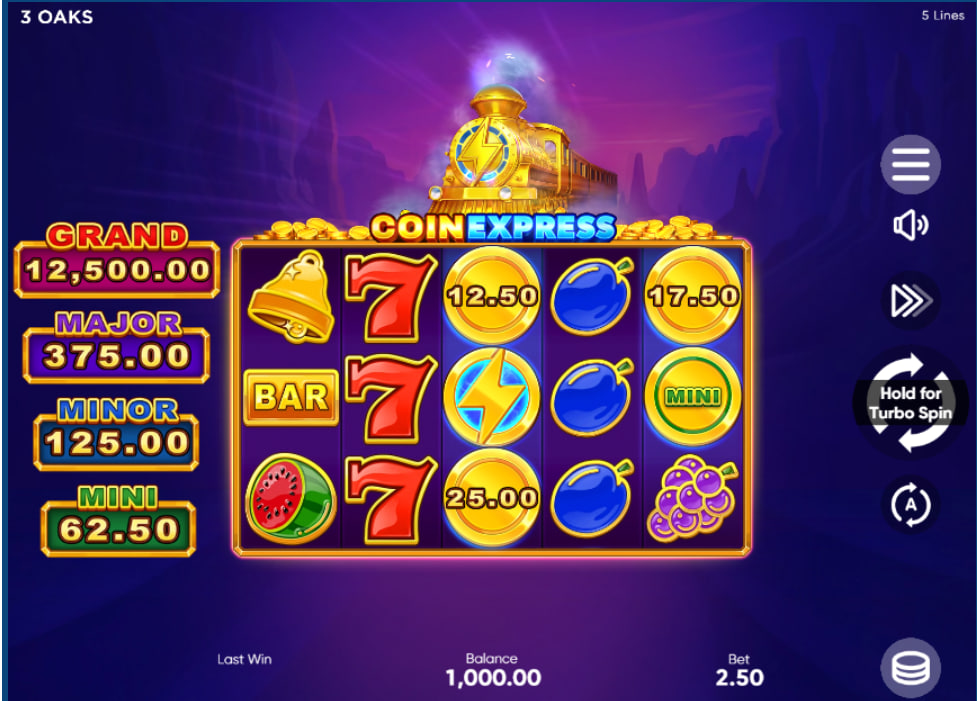 Coin Express (3 Oaks Gaming) Slot Review & Demo - Respinix