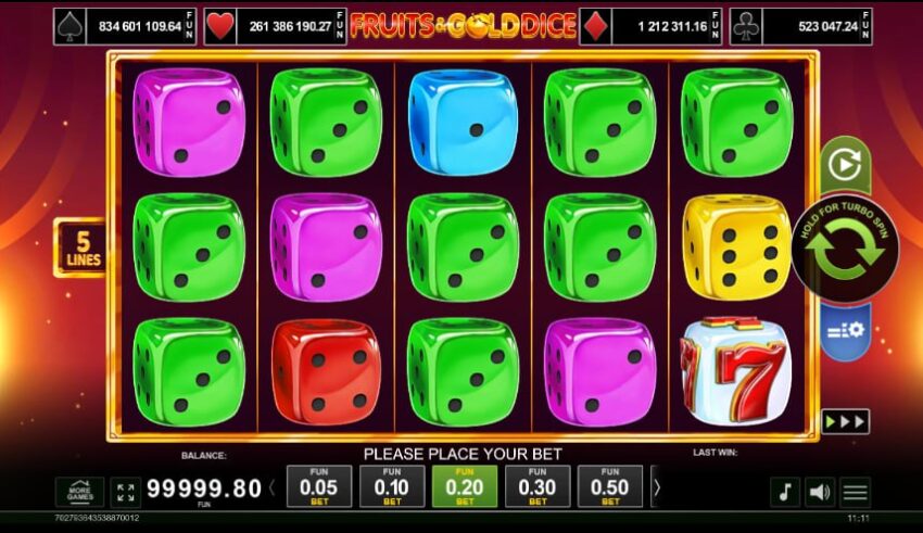 Fruits & Gold Dice (Amusnet) Slot Review & Demo - Respinix