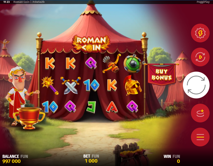 Roman Coin (PoggiPlay) Slot Review & Demo - Play Now