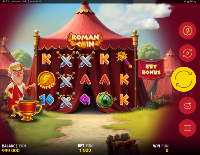 Roman Coin (PoggiPlay) Slot Review & Demo - Play Now