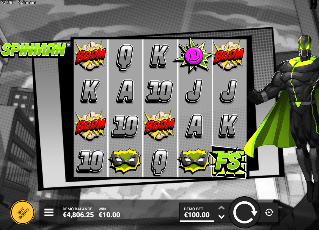 Spinman Free Demo | Hacksaw Gaming's 10,000x Superhero Slot