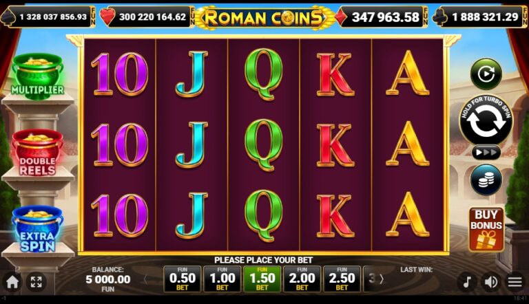 Roman Coins Slot Free Play | Demo Game by Amusnet | Respinix