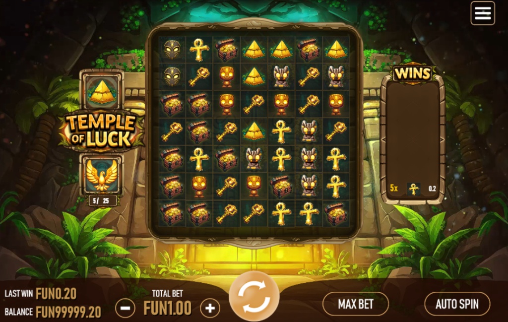 Temple of Luck Slot Free Play & Demo | Urgent Games | Respinix