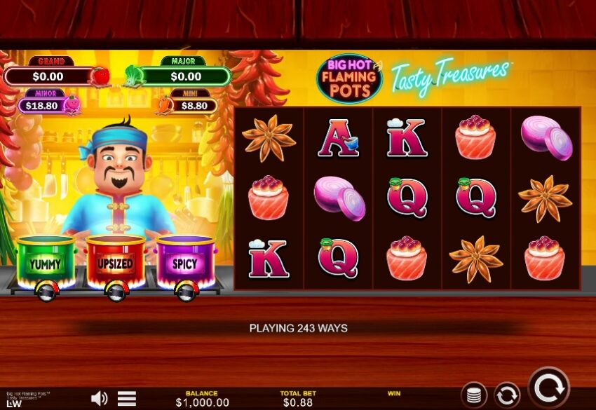 Big Hot Flaming Pots Tasty Treasures Free Play | Respinix