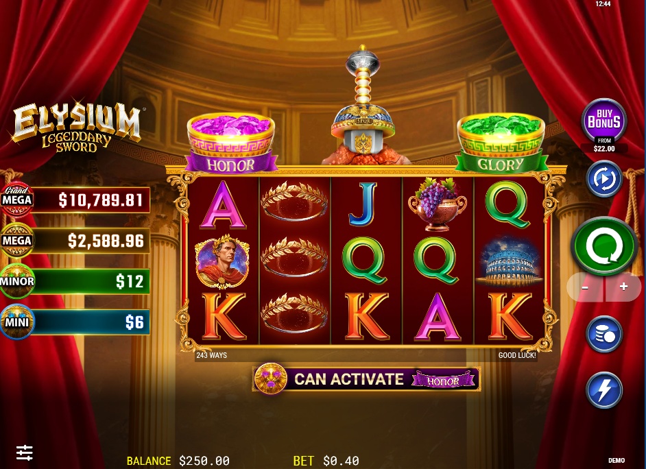 Elysium Legendary Sword (Zitro) » Official Slot Demo & Review