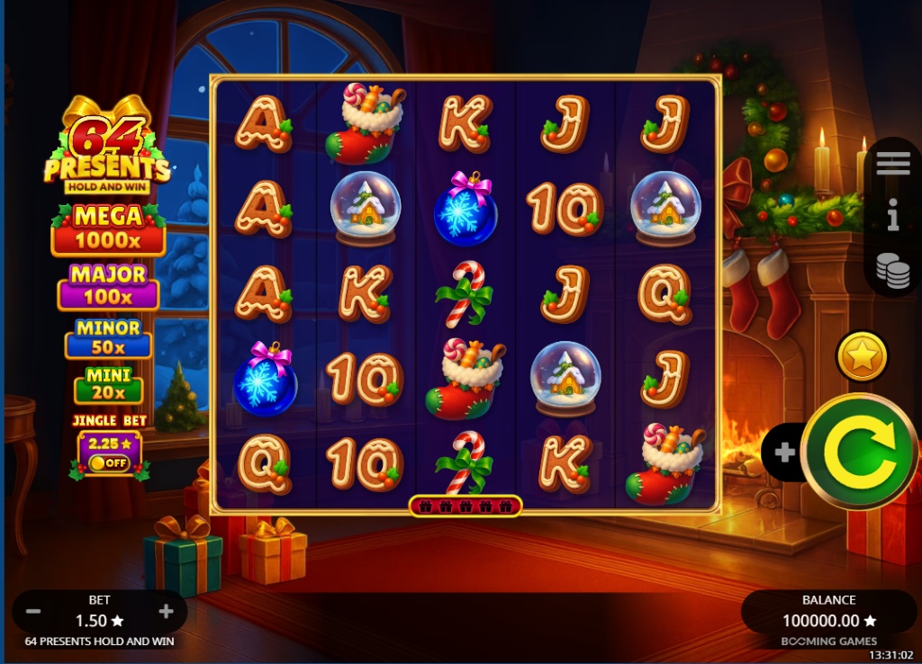 64 Presents Hold and Win (Booming Games) » Official Slot Demo & Review