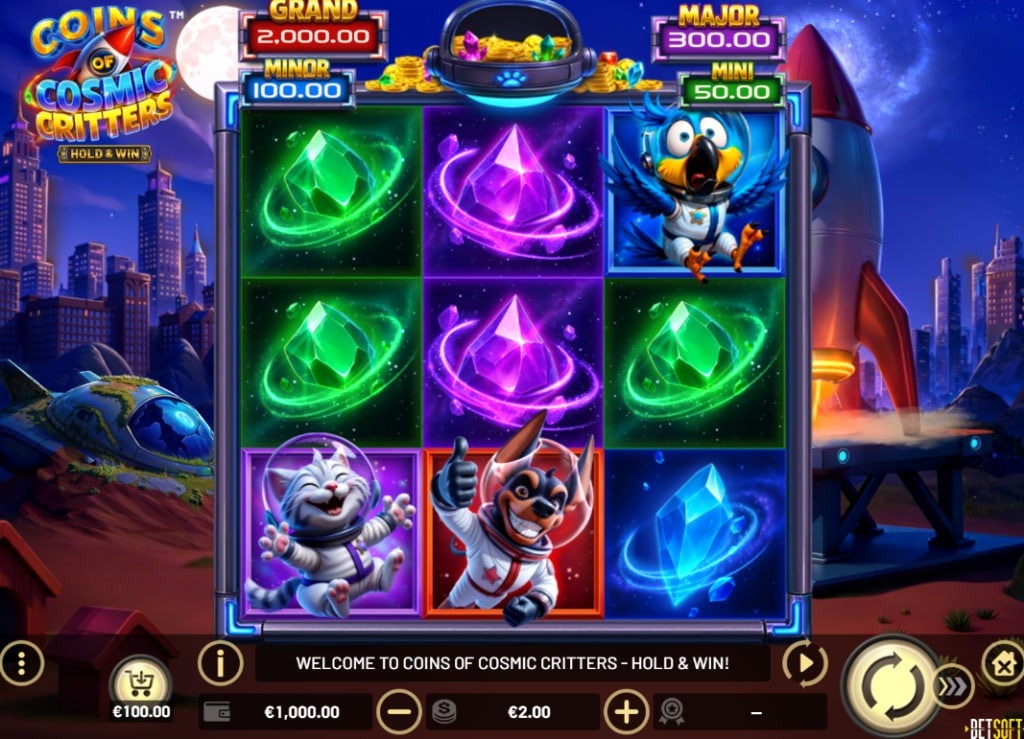 Coins of Cosmic Critters (Betsoft) » Official Slot Demo & Review