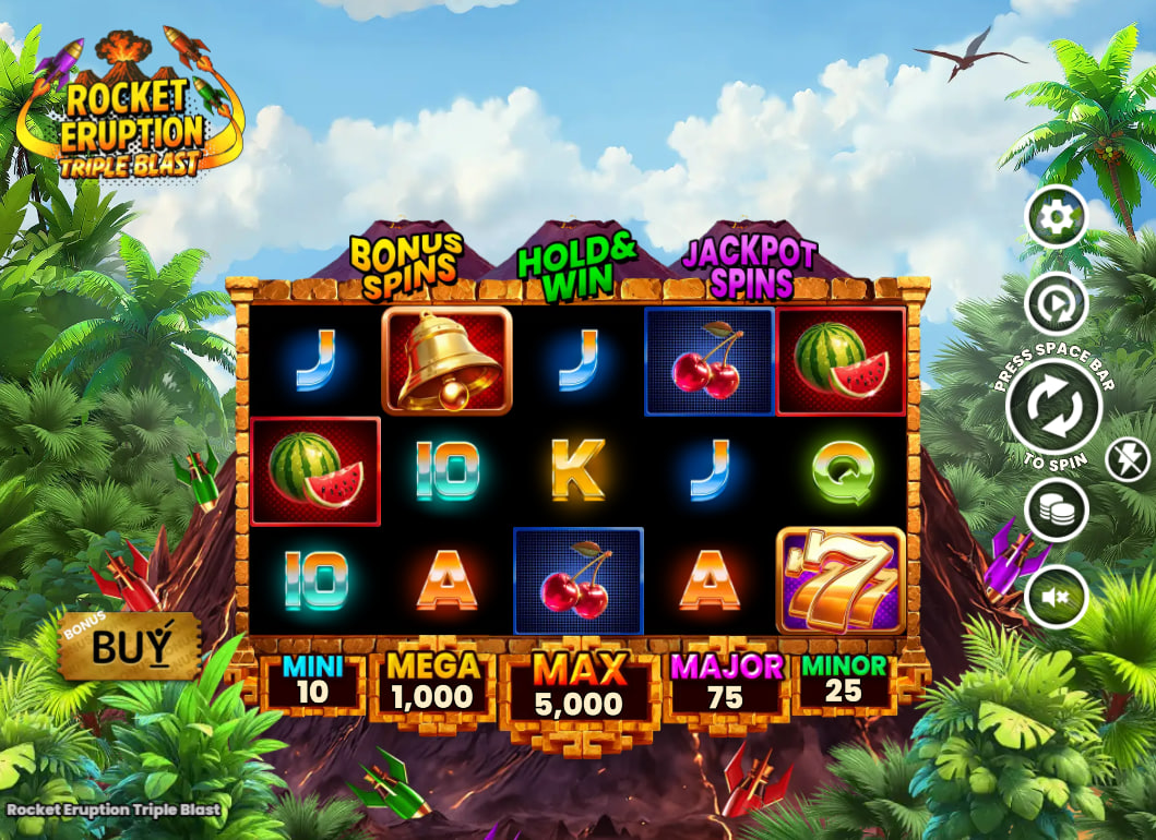Rocket Eruption Triple Blast (Atlantic Digital) » Demo Play & Bonus Guide