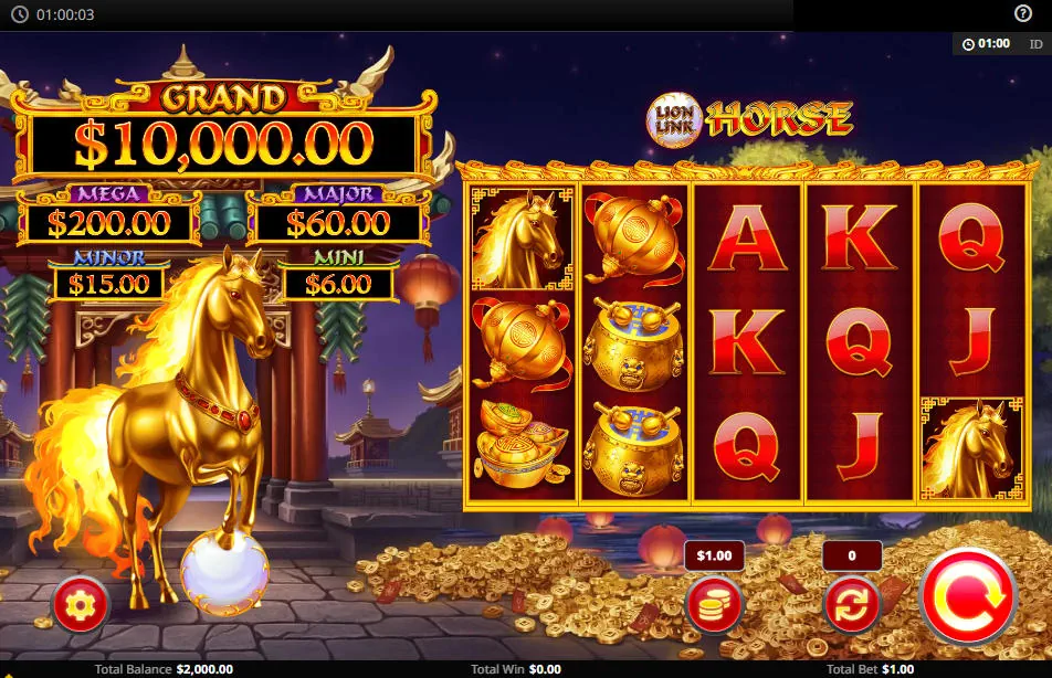 Lion Link Horse Slot Free Play & Demo | Light & Wonder | Respinix